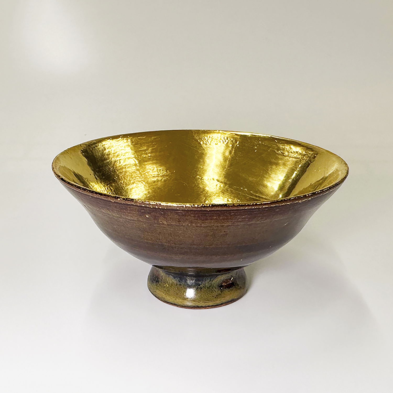 Golden sake cup|Handmade|Takatori ware|Dazaifu|Jobido